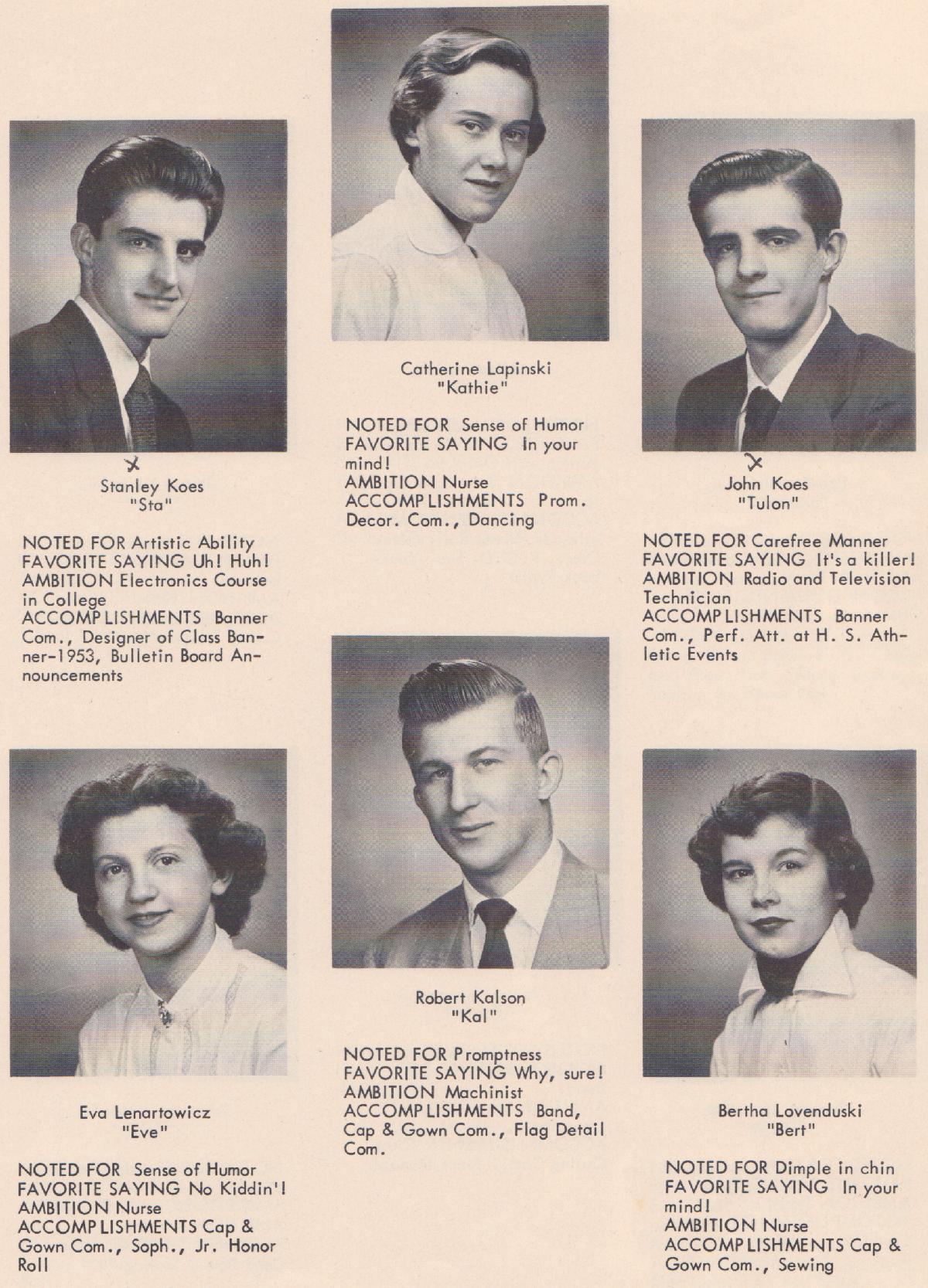Duryea Pennsylvania Historical Homepage 1953 Duryea High School Yearbook